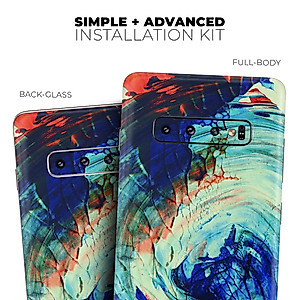 DesignSkinz Liquid Abstract Paint Remix V93 Protective Vinyl Decal Wrap Skin Cover Compatible with The Samsung Galaxy S20 (Screen Trim & Back Glass Skin)