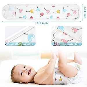 8 Pcs Cartoon Cotton Baby Infant Umbilical Cord Belly Bands Baby Belly Protector Baby Belly Button Band Baby Bellies Umbilical Hernia Belt Soft Newborn Navel Belt for 0-12 Months Babies, 4 Styles