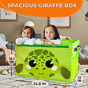 QUOKKA Toy Storage Box Elephant & Toy Storage Box Turtle Playroom Organizers