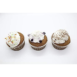 Chef Craft Parchment Paper Liners Wrappers for Cupcakes, Muffins Aluminum free Paper Baking Cups for Any Party or Occasion Standard size 2 inches diameter base, 1.5 inches height Pack of 50