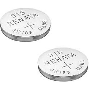 Renata 315 SR716SW Batteries - 1.55V Silver Oxide 315 Watch Battery (2 Count)