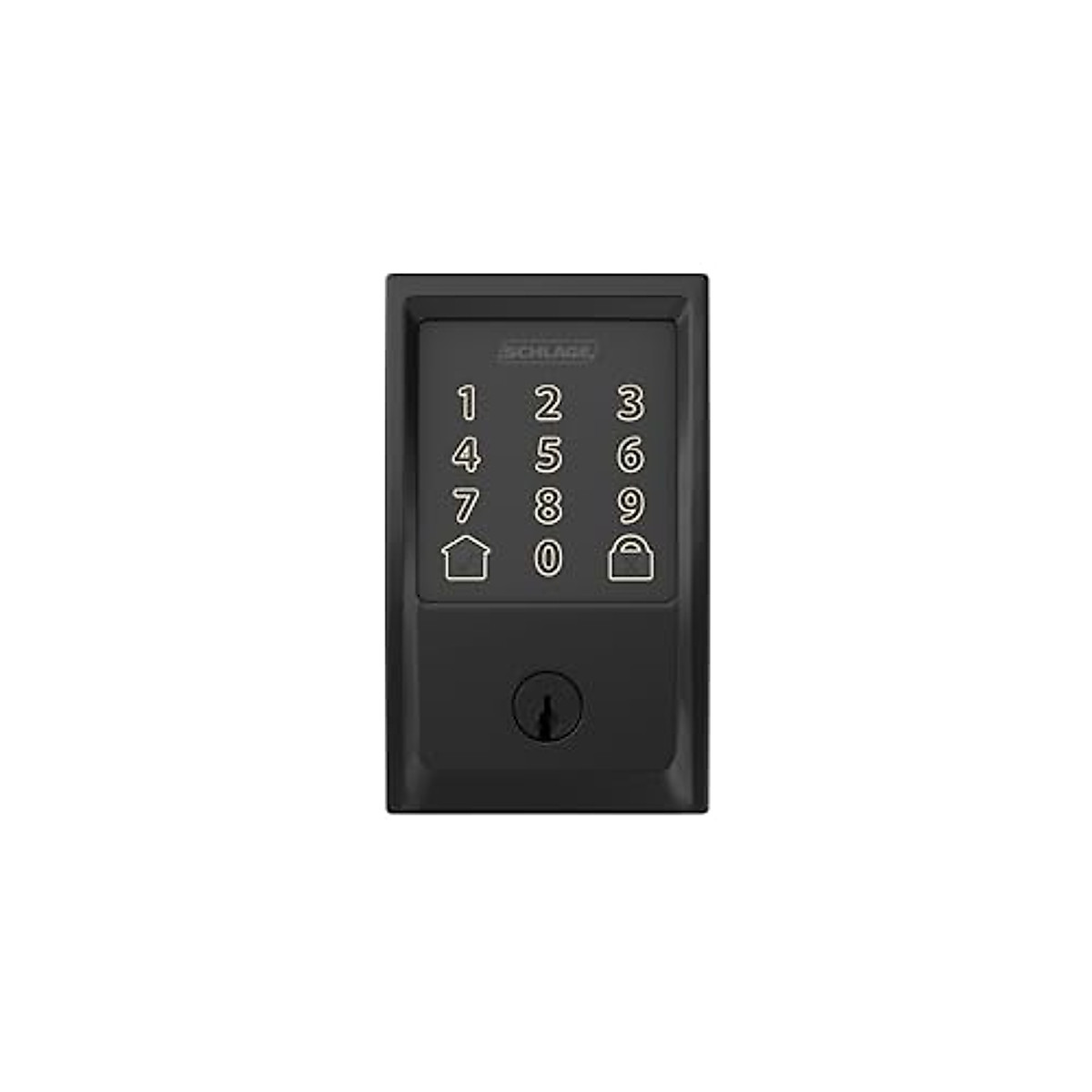 Schlage Encode Smart Wi-Fi Deadbolt with Century Trim in Matte Black