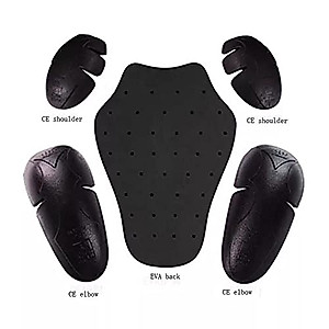 Mens Motorcycle Lightweight Waterproof CE armor Blk/Red Checkered Flannel Riding Jacket Shirt (as1, alpha, xx_l, regular, regular, XX-Large)