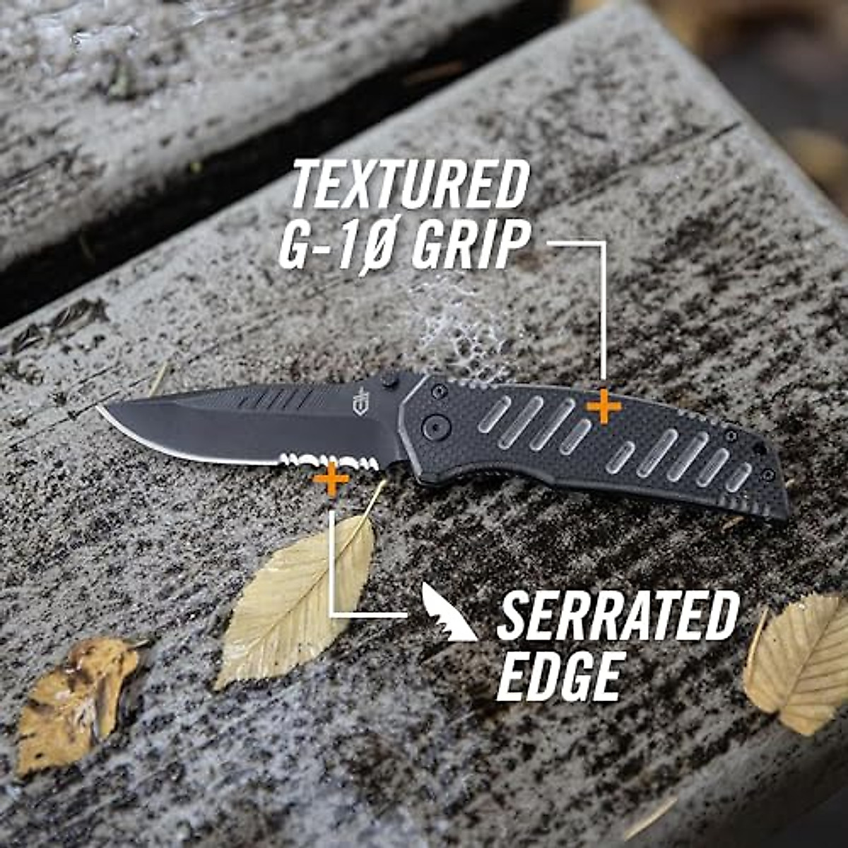 Gerber Gear Swagger Knife, Serrated Edge, Drop Point [31-000594]