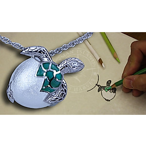 NAUTORA Hatchling Sea Turtle Necklace Crafted in Sterling Silver with 18 Inch Chain