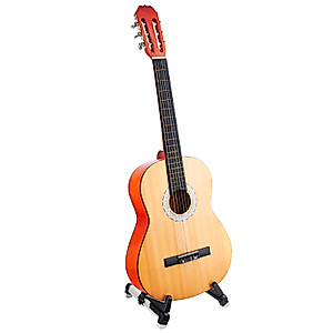 EASTROCK Folding Guitar Stand,Portable Tripod A Frame Aluminium Music Stand for Acoustic Electric Guitars, Bass, Violin, Ukulele, Banjo ( Silver)