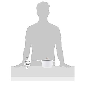 Le Creuset Enameled Cast Iron Signature Saucepan, 1.75 qt., White