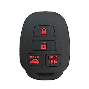 KAWIHEN Silicone Key Fob Cover Compatible with HYQ12BDM HYQ12BEL HYQ12BDP Toyota Avalon Camry Corolla Highlander Rav4 Yaris Scion FR-S tC