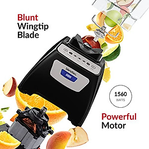 Blendtec Classic 570 Blender, 90 oz WildSide+ Jar - Kitchen Blender - Black