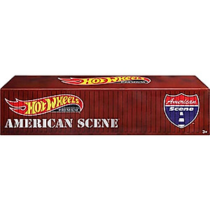 Hot Wheels Premium Car Culture American Scene Vehicles, 5-Pack of 1:64 Scale American-Made Models, Real Riders Tires, Gift for Collectors
