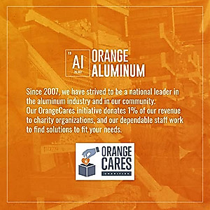 Smooth-Face Shelf Stiffener by Orange Aluminum, Rack, Cabinet, and Shelf Bracket, 48 Inches, for 1" Materials, Clear Anodized