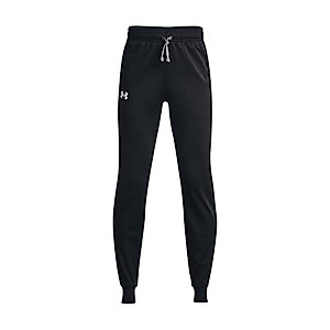 Under Armour Boys Brawler 2.0 Tapered Pants , Black (001)/White , Large