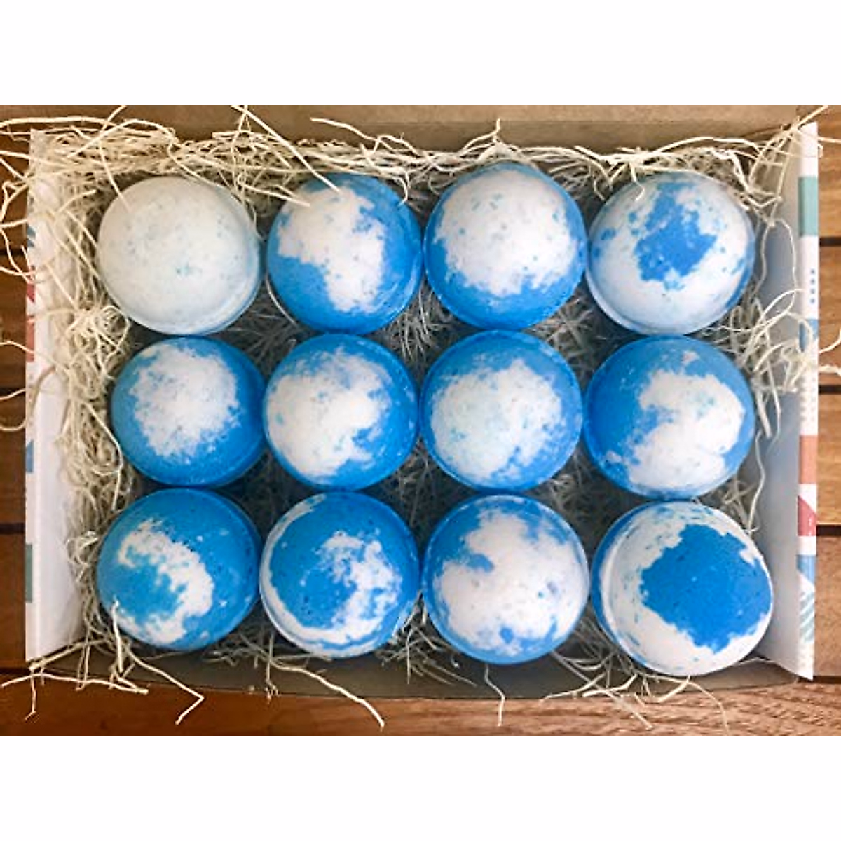 Refugee Bath Co. Variety Pack Bath Bombs Tea Tree and Eucalyptus Essential Oils Cocoa Butter Support Refugee Employment in USA (12 Pack)