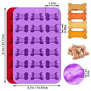 Set of 6，3Packs Silicone Molds Puppy Dog Paw & Bone Shaped and 3 Packs Stainless Steel Bone Cookie Cutter,for Homemade Treats and Cat Animal Paw Ice Candy Chocolate Baking Mold