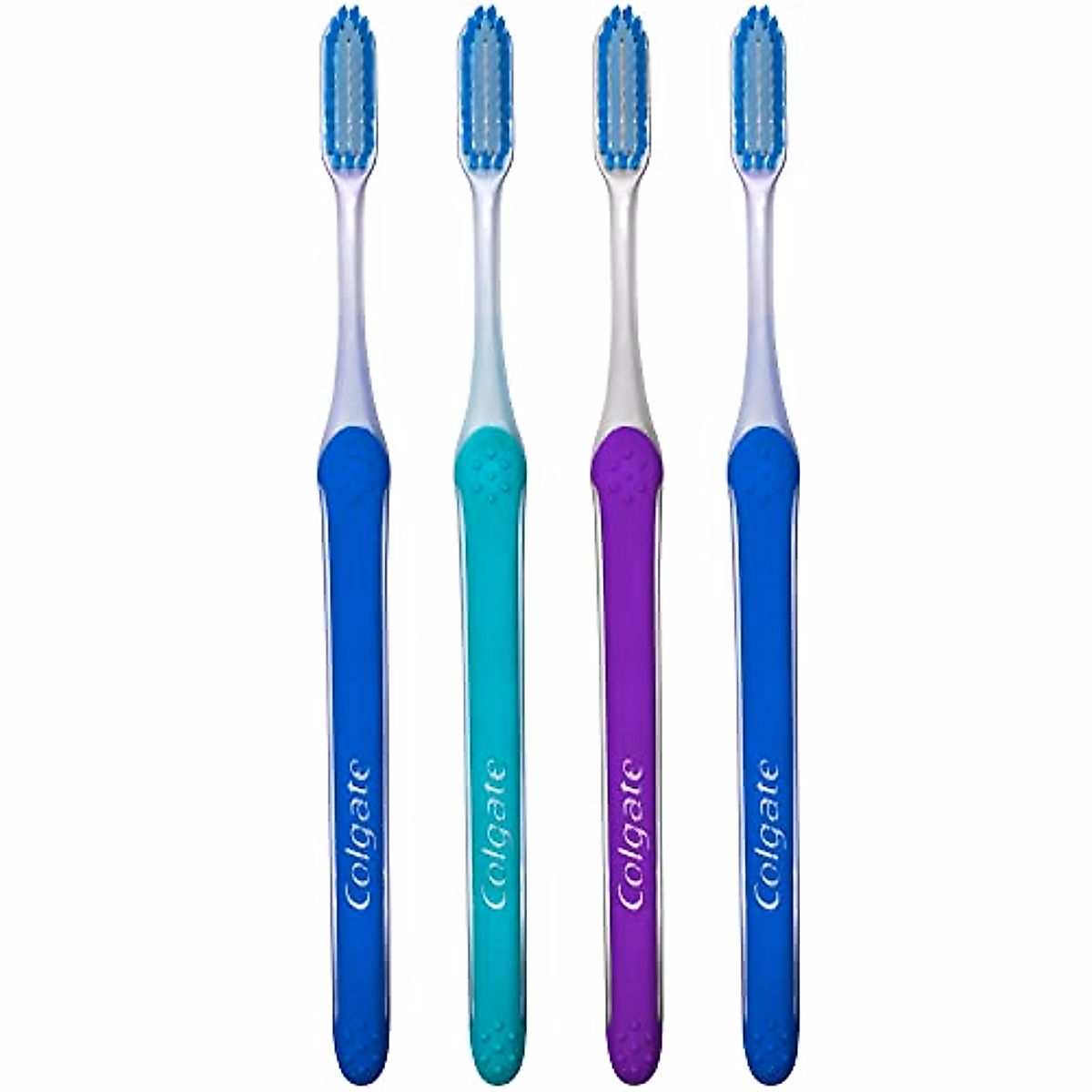 Colgate Slim Soft Ultra Compact Toothbrush, Extra Soft (Colors Vary) - Pack of 4