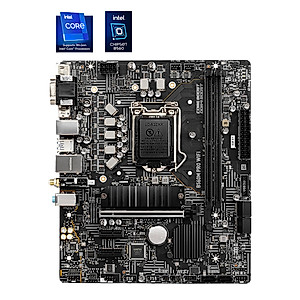 MSI B560M PRO WiFi ProSeries Motherboard (Micro-ATX, 11th/10th Gen Intel Core, LGA 1200 Socket, DDR4, PCIe 4, CFX, M.2 Slot, USB 3.2, 2.5G LAN, DP/HDMI)