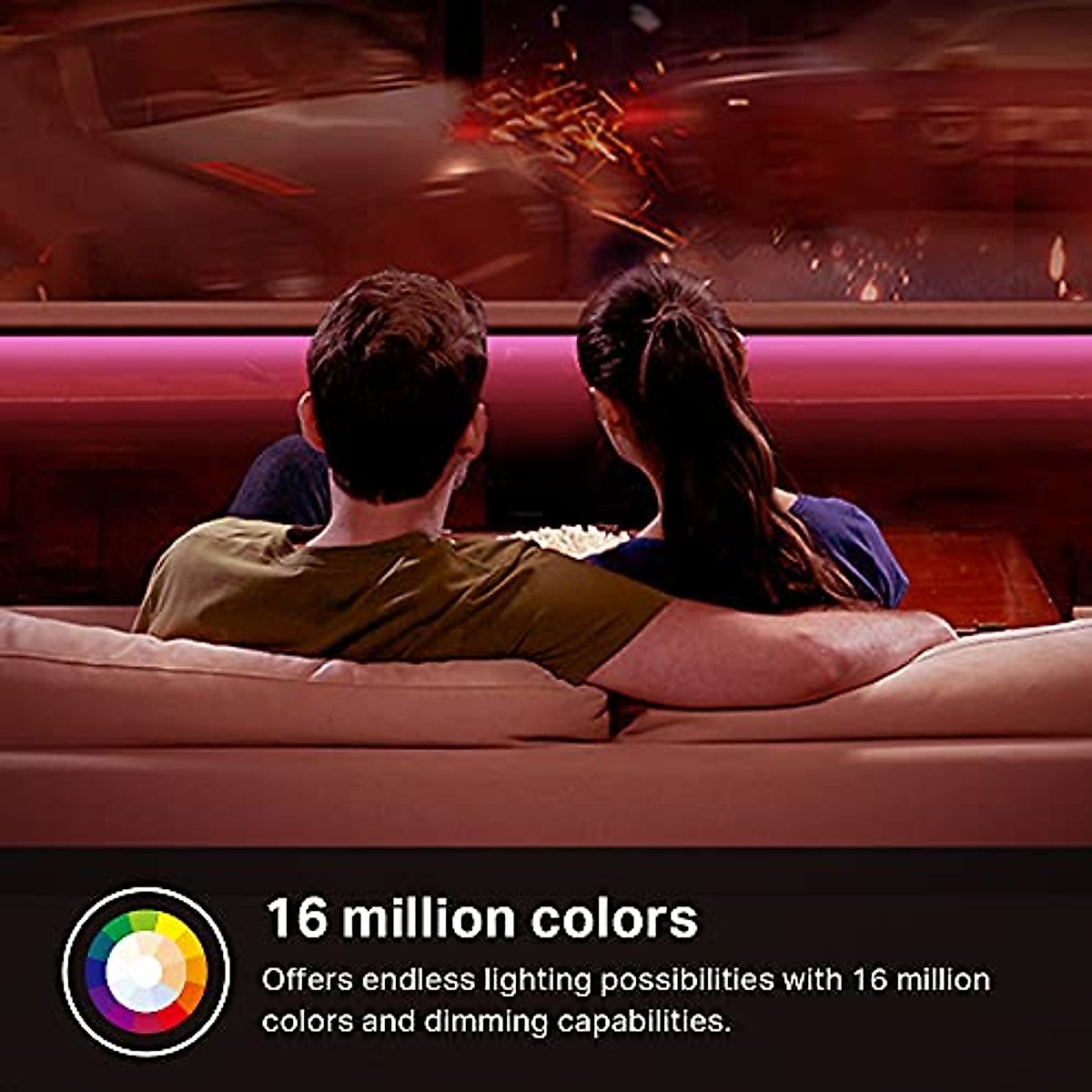 Kasa Smart LED Light Strip, 16.4ft WiFi, Works with Alexa, Google Home, SmartThings, High Brightness with 16 Million Colors, RGB, Grouping, Adjustable Length, Up to 25,000 Hours (KL400L5)