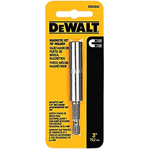 Dewalt DW2045B 3" Magnetic Replacement, Screwgun Bit Tip Holder #619773-02 (8 Pack)
