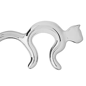 Alessi Aleesi FGO01 Minou Purse Hook, Silver,Small