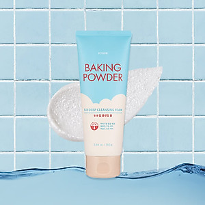 ETUDE Baking Powder B.B Deep Cleansing Foam, 5.4 fl.oz.(160ml) (21AD) | Perfect Cleansing and Peeling, Removes Pore Waste and Dead Skin Cells, Korean Skin Care, Kbeauty, Perfect for Gift