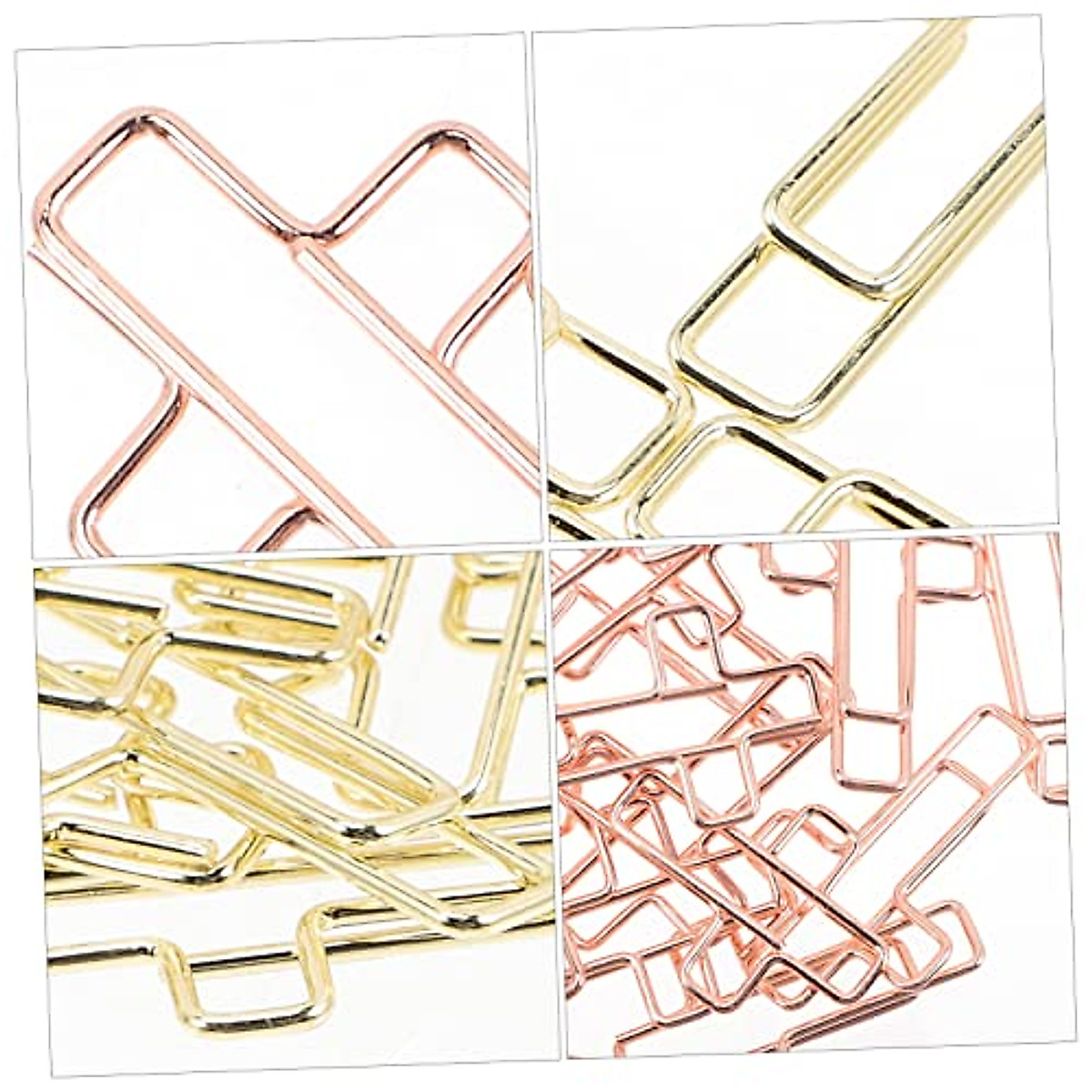 STOBOK 500 pcs Shape Exquisite School Bible Ornaments Organizer Small Metal Paperclips Bookmark Ticket Office Invitation Portable Creative Paper File Party Reading Files Modeling Book
