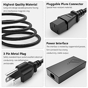 240W Zephyrus Charger ADP-240EB B Fit for Original ASUS ROG Zephyrus S15 S17 M15 M16 G14 G15 (2022 2023 2024) Gaming Laptop