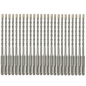SDS Plus Rotary Hammer Drill Bit 3/16 in. x 8 in. Masonry Concrete Rock Drill-24Pcs