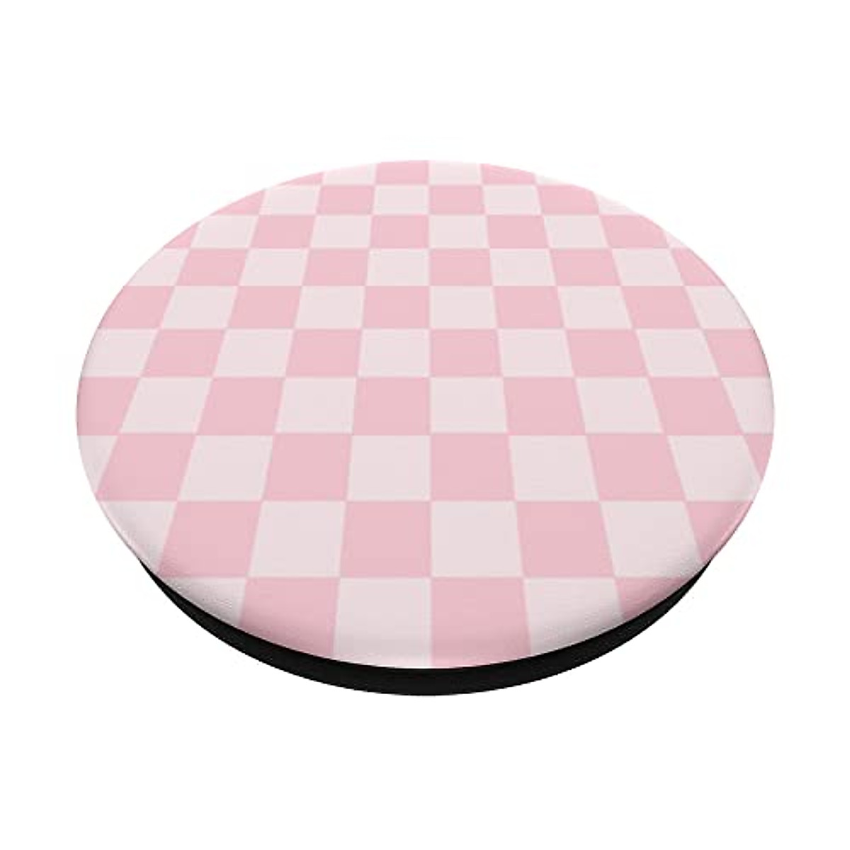 Classic Checkered Checker Checkerboard Blush Pink Pattern PopSockets Swappable PopGrip