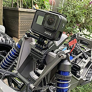 Sametop Jaws Flex Clamp Mount with Adjustable Gooseneck Compatible with GoPro Hero 11, 10, 9, 8, 7, 6, 5, 4, Session, 3+, 3, 2, 1, Max, Hero (2018), Fusion, DJI Osmo Action Cameras