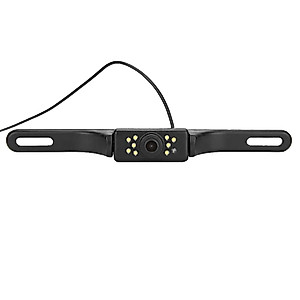 License Plate Camera, Waterproof Car 9LEDs License Plate Rear View Reverse Camera Wide Angle IP67 Waterproof Night Vison Reverse Backup Monitoring System