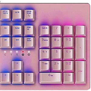 WWBMZ Suitable for Girls Mechanical Gaming Keyboard RGB LED Backlit Wired Keyboard with Switches for Gaming PC E-sportsPlayer Equipment