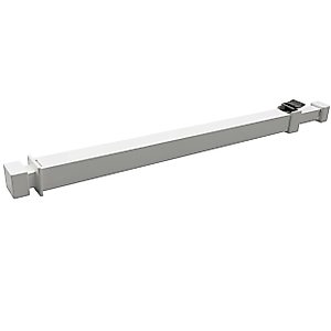 Ideal Security Window Security Bar with Childproof Lock, Adjustable Window Lock AC Units and Inside Security, Horizontal and Vertical Sliding Window Bar, White (15.7-26.75 Inches)