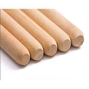 Wooden Rolling Pin, French Dumpling Rolling Pin for Baking Pizza Dough Roller 30 x 3.5cm