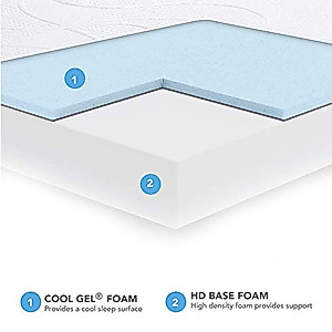 Classic Brands Classic Gel Memory Foam 7-Inch Mattress, King