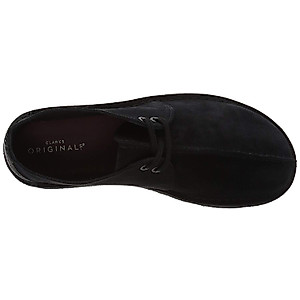 Clarks Men's Desert Trek Moccasin, Black Suede, 10 Medium US