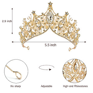 Tiara for Women Birthday, Tiara for Women Silver, Happy Birthday Queen Tiara for Women, Crown for Girls Tiaras Birthday Queen Crowns with Birthday Girl Sash, Crowns for Women with Rhinestone