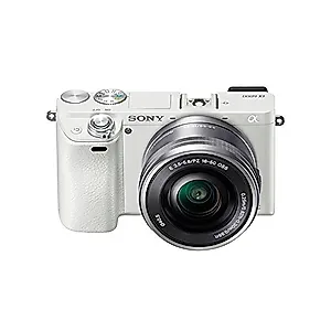 Sony Alpha a6000 Mirrorless Digital Camera with 16-50 mm Lens, 24 MP (White)