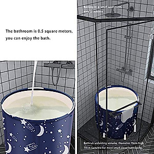 LUCKUP Portable Ice Bathtub for Athletes and Adults - Foldable Freestanding Soaking Bathtub for Outdoor & Bathroom, Keep Temperature Cold Plunge, Perfect for Recovery and Therapy