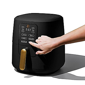 6 Quart Touchscreen Air Fryer, Black Sesame Icing by Drew Barrymore 15.11 x 12.10 x 13.07 Inches