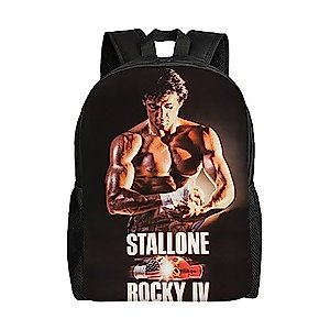 HEMKUNT Rocky Iii Backpack Men And Women Casual Fashion Lightweight Classic Backpack Tourist Black Bag