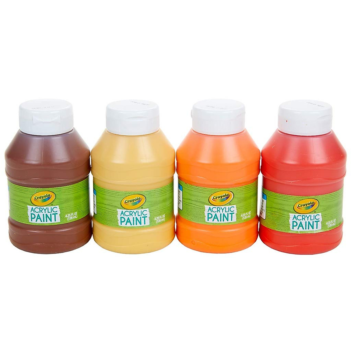 Crayola Paint Set in Sunset Colors, Multi-Surface Craft Paints, Painting Supplies, 4 Count