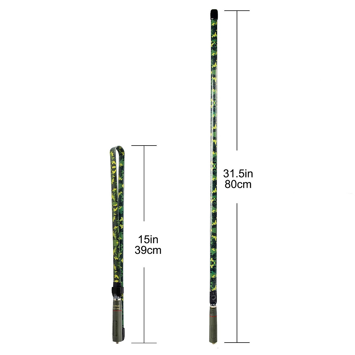 TWAYRDIO Foldable Tactical SMA Female Radio Antenna Dual Band 144/430MHz 31.5 inch Ham Radio Antennas for BaoFeng BF-F8HP UV-5R UV-5R5 DM-5R UV-82 UV-5X3 UV-5RTP WOUXUN KG-UV6D KG-UVD1P