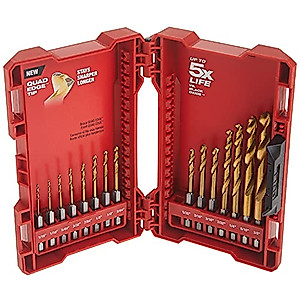 Milwaukee 48-89-4630 Kit TiN Shockwave (15-Piece Titanium)
