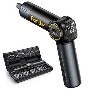 Fanttik Fold S1 APEX 3.7V Cordless Screwdriver, Electric Screwdriver, Screen Interaction, Pivot Handle, High/Low RPM Options, Max 7N.m, 1/4''Hex, Ideas DIY Tool - Deluxe Edition
