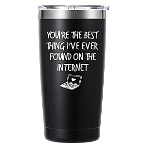 You are The Best Thing 20oz Tumbler Gifts.Anniversary Valentine's Day Gifts for Him Her Boyfriend Girlfriend Husband Wife.Birthday Christmas Gifts for Hubby Wifey Men Women.(Black)