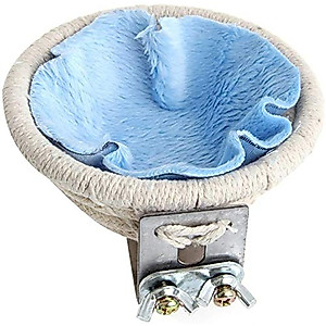 SONYANG Handmade Cotton Rope Bird Breeding Nest Bed for Budgie Parakeet Cockatiel Parakeet Conure Canary Finch Lovebird and Small Parrot Cage Hatching Nesting Box