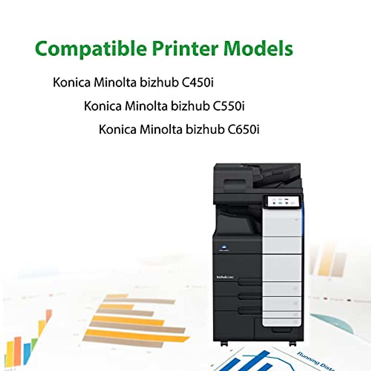 lexmate Compatible TN626 TN-626 (ACV1130) Black Toner Cartridge Replacement for Konica TN626K to use with Minolta bizhub C450i C550i C650i Priner (2,8500 Pages, Black, 1Pack)