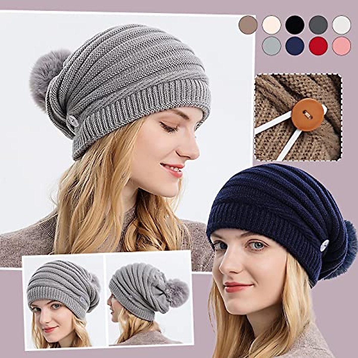 Women's Women's Hats White Gifts for Adults Useful Gifts for Dad From Kids Teen Girl Stocking Stuffers Stocking Stuffers Ideas Winter Fur Trapper Hat