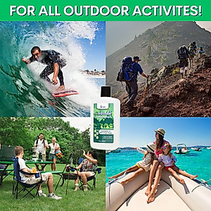 Biodegradable Camping Soap - 8 Ounce Unscented All Purpose Camping Soap Containing No Dyes or Fragrances - Formulated Camping Hand Soap and Backpack Soap - Camp Wash and Outdoor Soap for RVs and Camps