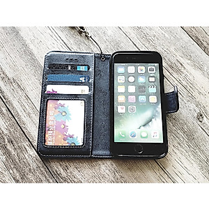 Dragonfly phone leather wallet removable case for iPhone X XS XR 11 12 13 14 Pro Max Galaxy S23 S22 S21 S20 Ultra Note 20 10 Plus Mn1301